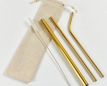 Gold Drinking Straws | Group Therapy Wine